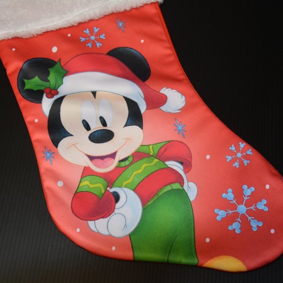 Disney | Holiday | Nwt Disney Mickey Mouse Christmas Stocking 6 Red ...